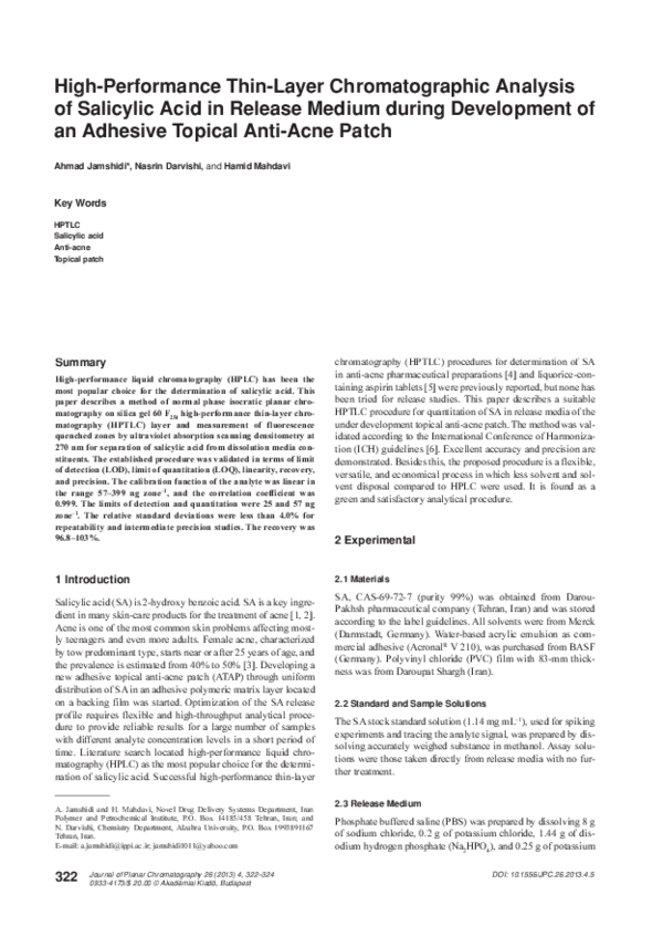 (PDF) High-performance thin-layer chromatographic analysis of psoralen in marketed formulations ...