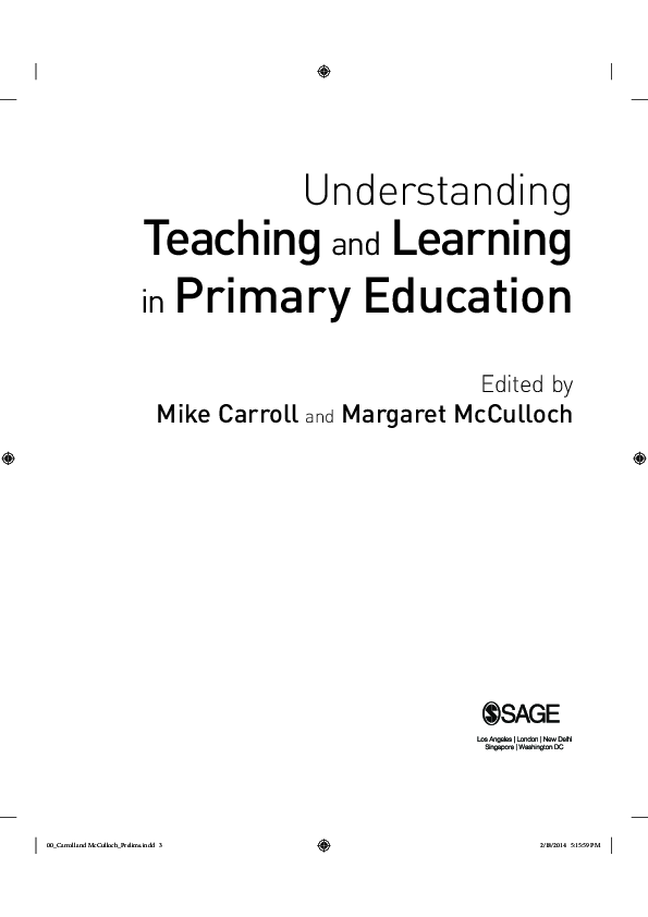 (PDF) Understanding Teaching and Learning in Primary Education