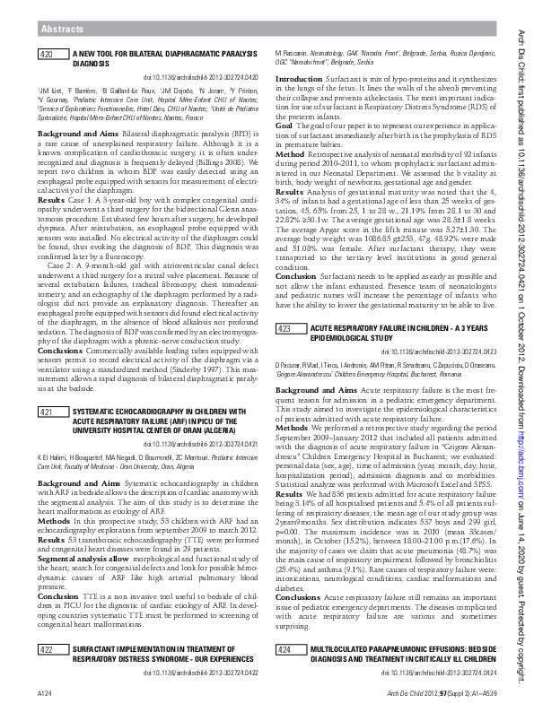 (PDF) 421 Systematic Echocardiography in Children with Acute ...