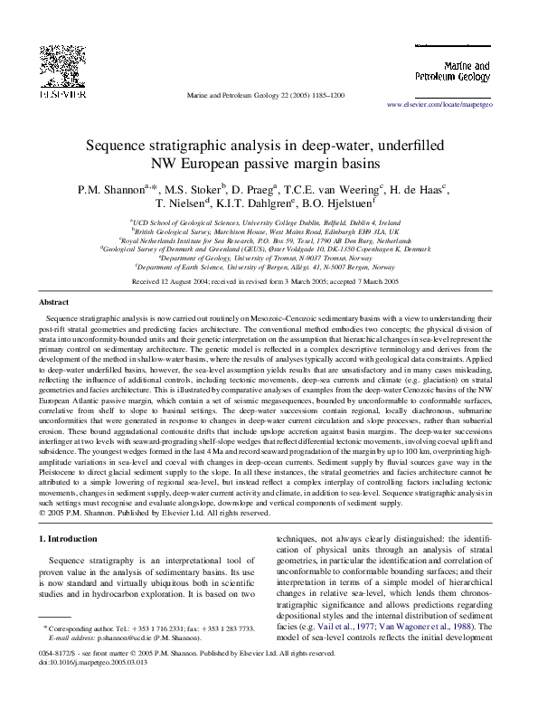 (PDF) Sequence stratigraphic analysis in deep-water, underfilled NW ...