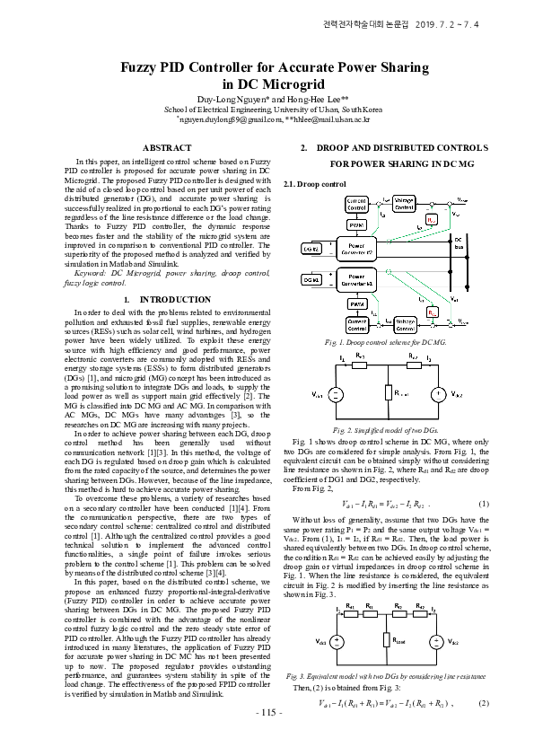 (PDF) Fuzzy PID Controller for Accurate Power Sharing in DC Microgrid