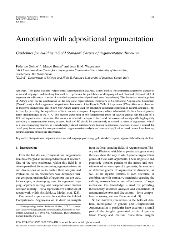 (PDF) Annotation with adpositional argumentation