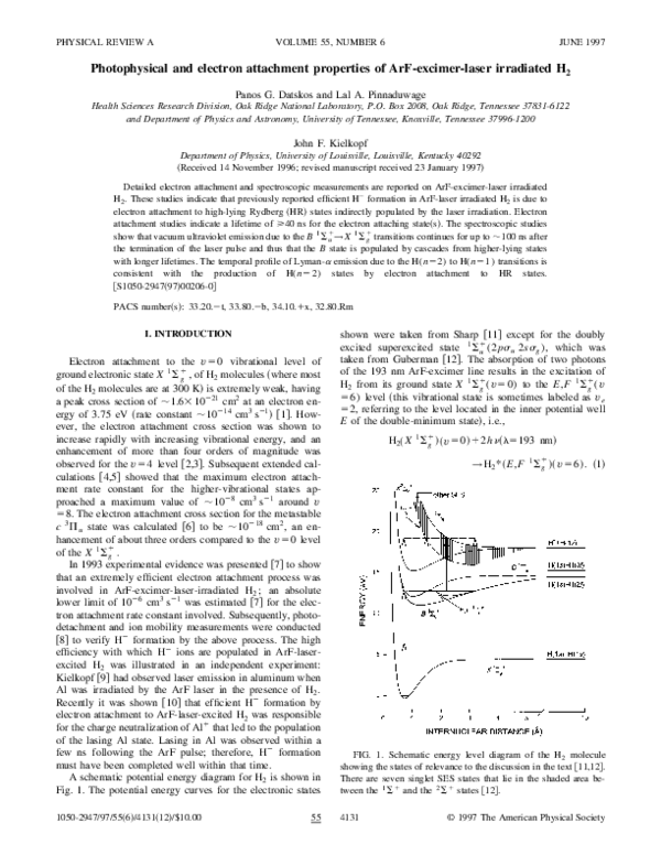 (PDF) Photophysical and electron attachment properties of ArF-excimer ...