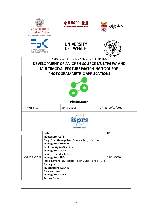 (PDF) Development of an Open Source Multiview and Multimodal Feature Matching Tool for ...