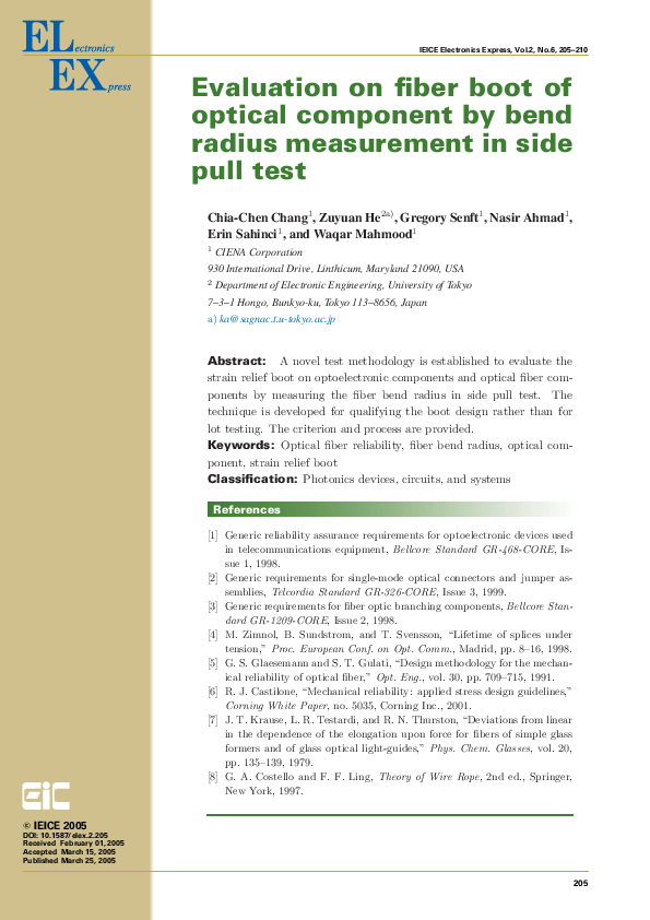 (PDF) Evaluation on fiber boot of optical component by bend radius ...