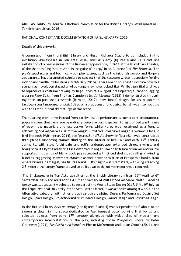 (PDF) Ariel as Harpy | Donatella Barbieri - Academia.edu