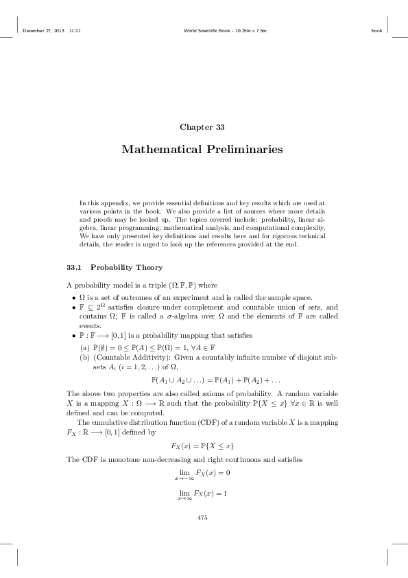 (PDF) Mathematical Preliminaries | Arno Bohm - Academia.edu