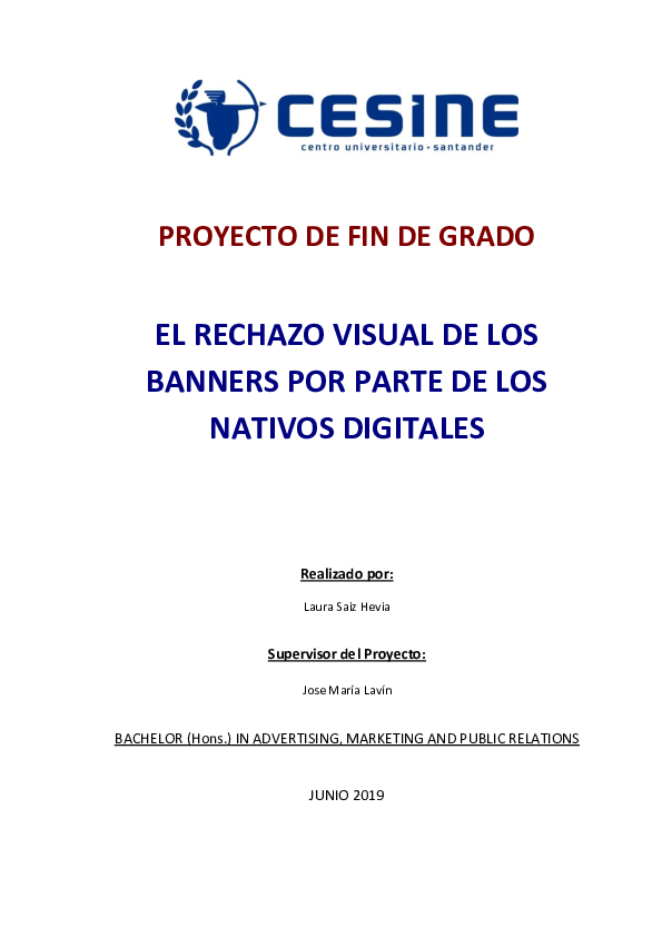 (PDF) THE VISUAL REJECTION OF THE BANNERS BY THE DIGITAL NATIVES ...