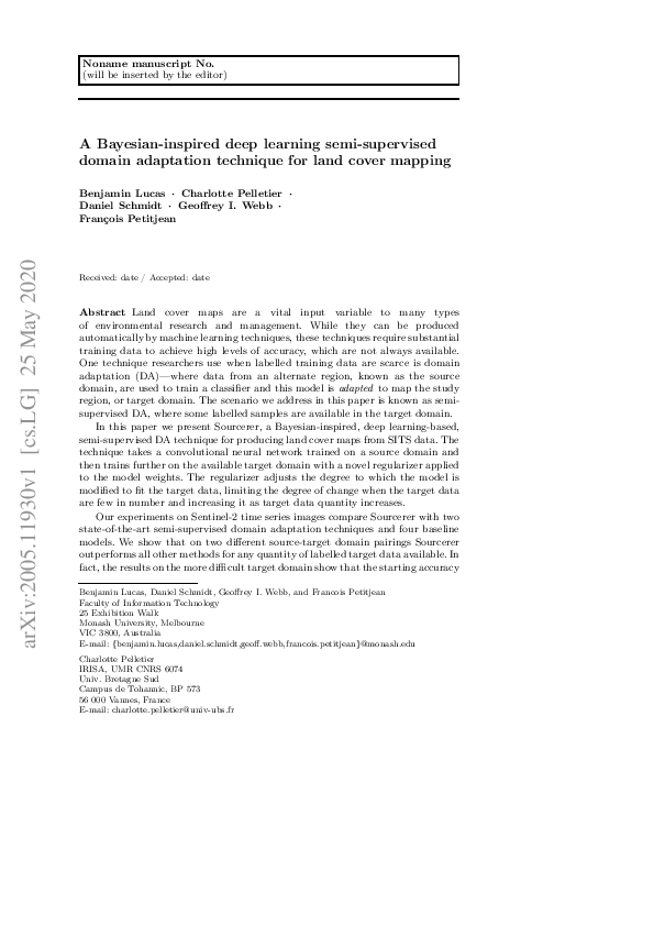 Pdf A Bayesian Inspired Deep Learning Based Semi Supervised Domain Adaptation Technique For