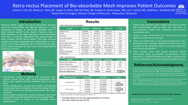 (PDF) Retro-rectus placement of bio-absorbable mesh improves patient outcomes