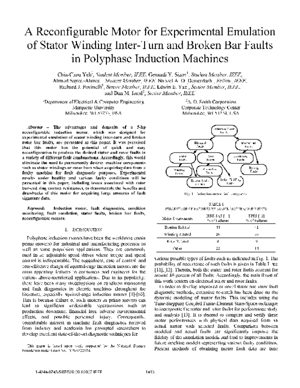 (PDF) A Reconfigurable Motor for Experimental Emulation of Stator ...