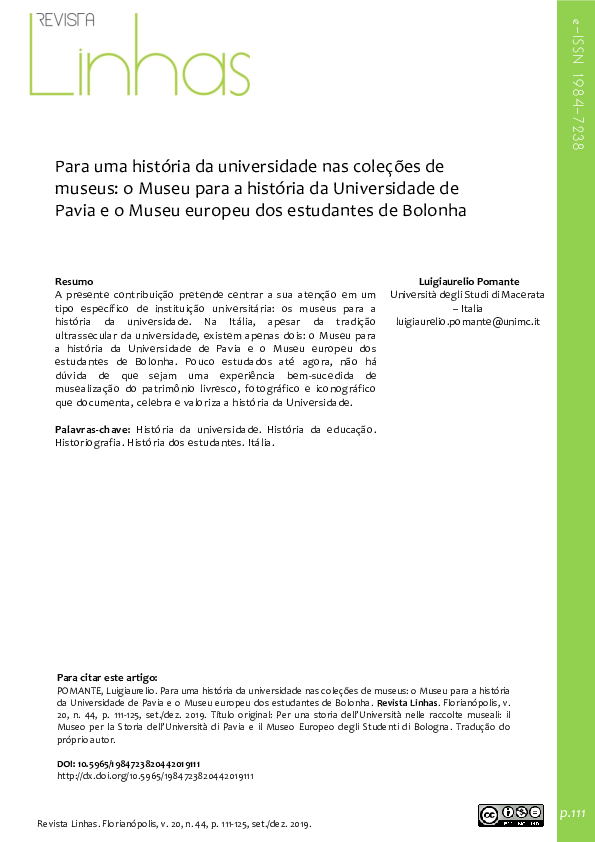 (PDF) Para uma história da universidade nas coleções de museus: o Museu ...