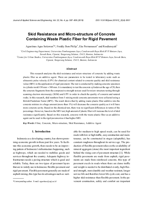 (PDF) Skid Resistance and Micro-structure of Concrete Containing Waste ...