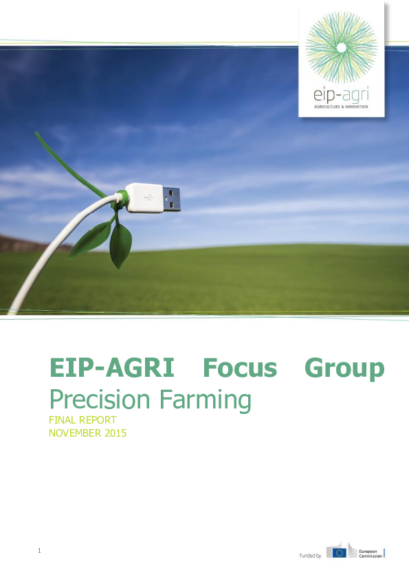 (PDF) EIP-AGRI Focus Group : Precision farming