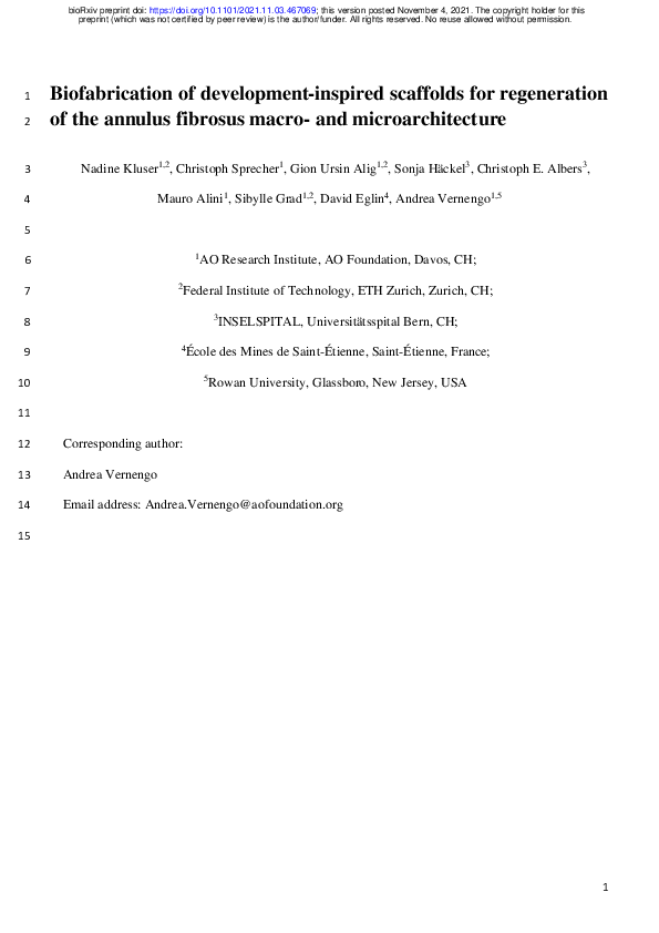 (PDF) Biofabrication of development-inspired scaffolds for regeneration ...