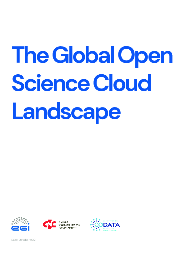 (PDF) The Global Open Science Cloud Landscape