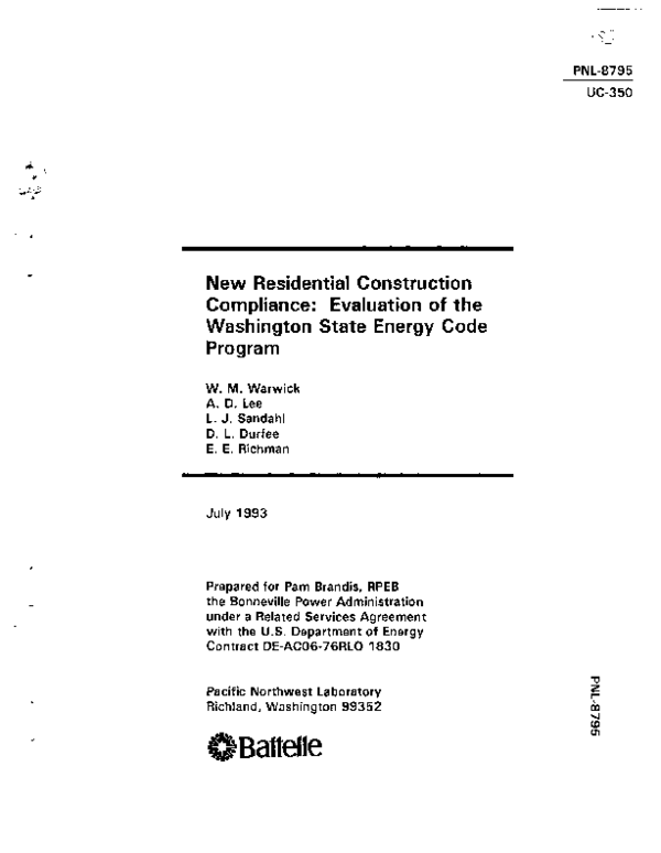 (PDF) New residential construction compliance: Evaluation of the ...