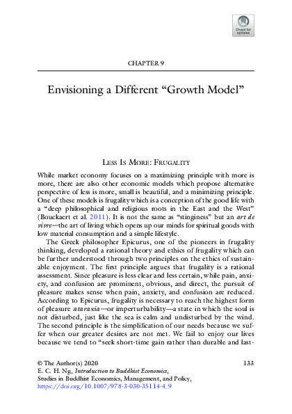 (PDF) Envisioning a Different “Growth Model”