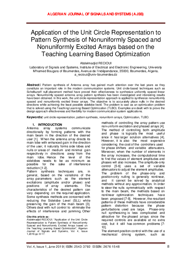 (PDF) Application of the Unit Circle Representation to Pattern ...
