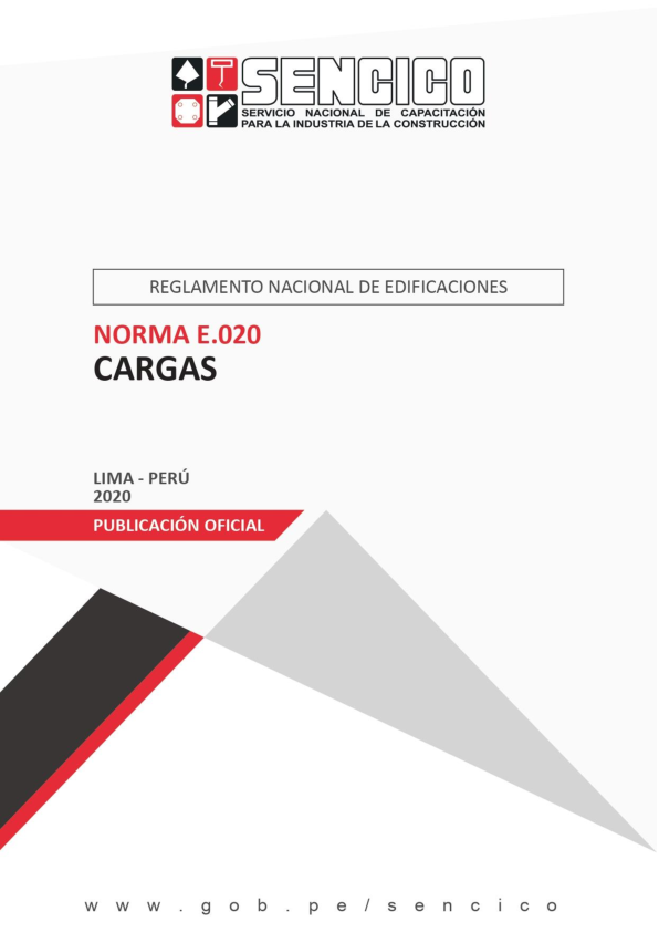 (PDF) S1 Norma E.020 Cargas