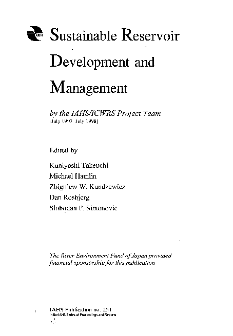 (PDF) Sustainable reservoir development and management