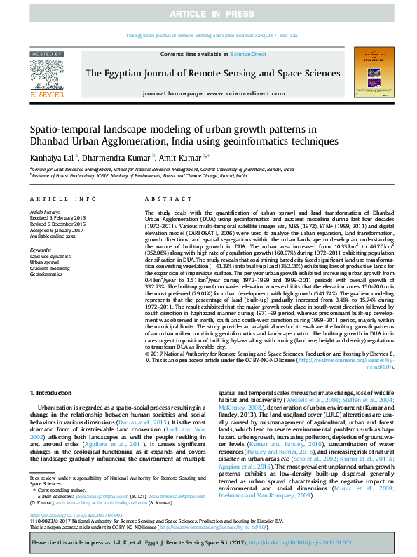 Pdf Spatio Temporal Landscape Modeling Of Urban Growth Patterns In
