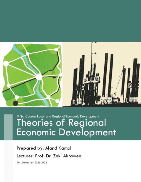 (PDF) Theories of Regional Economic Development