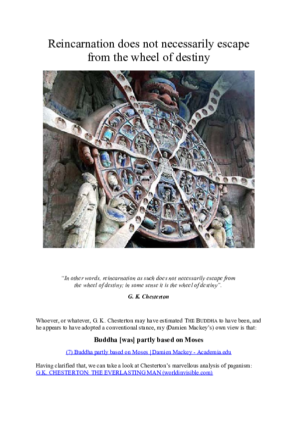 (DOC) Reincarnation does not necessarily escape from the wheel of destiny