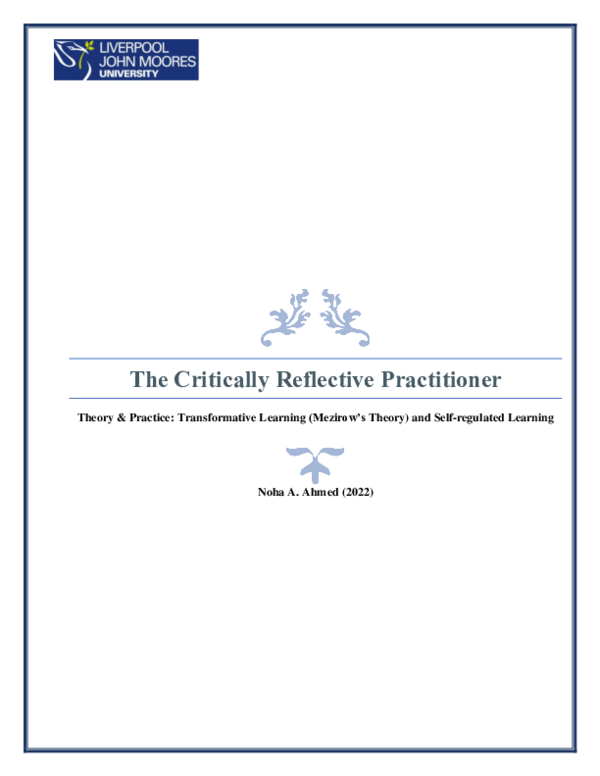 (PDF) The Critically Reflective Practitioner
