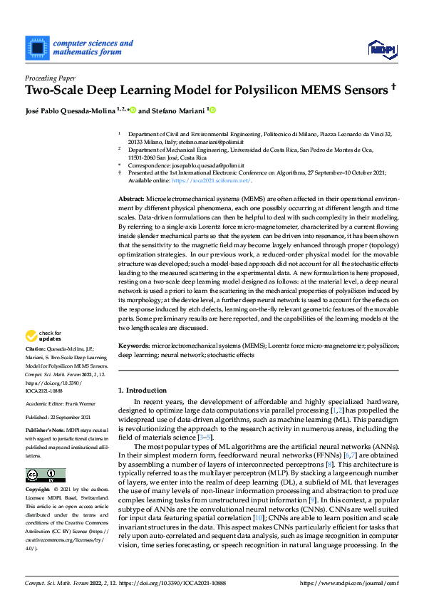(PDF) Two-Scale Deep Learning Model for Polysilicon MEMS Sensors