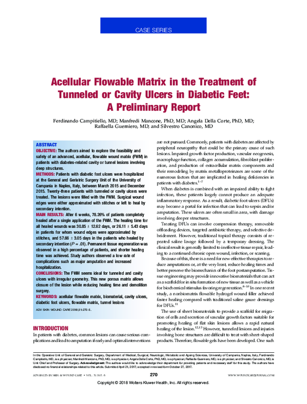 (PDF) Acellular Flowable Matrix in the Treatment of Tunneled or Cavity ...