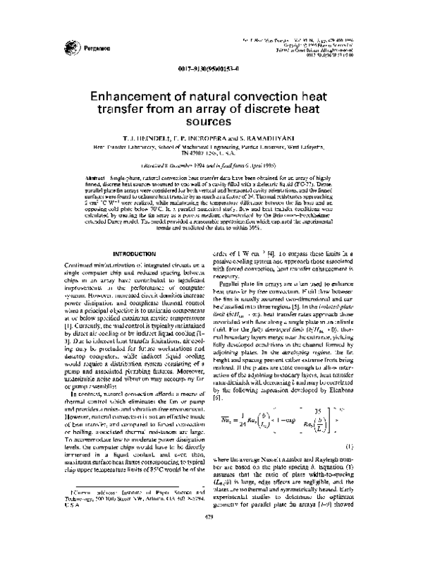 (PDF) Enhancement of natural convection heat transfer from a fin by ...