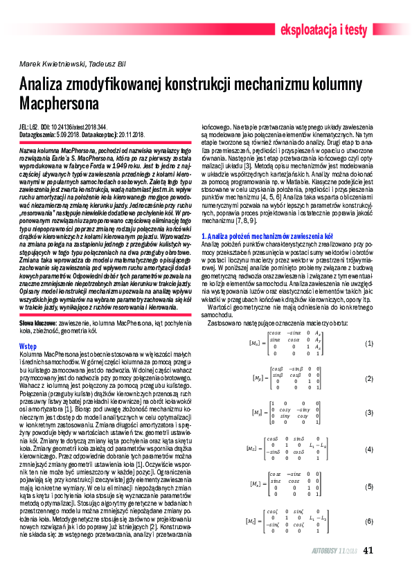 (PDF) Analysis of the Modified Construction of the Column Mechanism ...