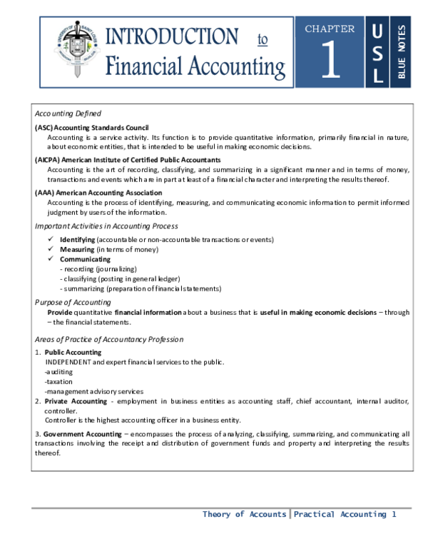 (PDF) Theory of Accounts Practical Accounting 1