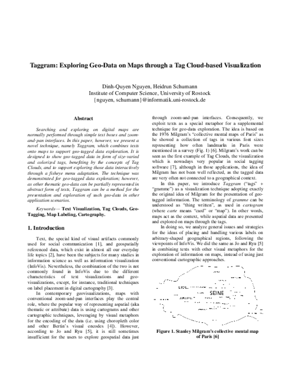 (PDF) Taggram: Exploring Geo-data on Maps through a Tag Cloud-Based ...