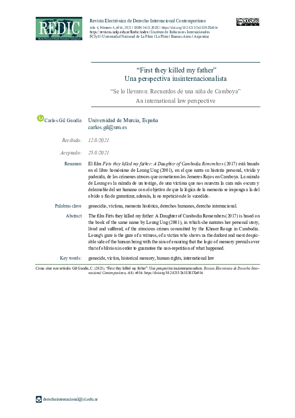 (PDF) First they killed my father