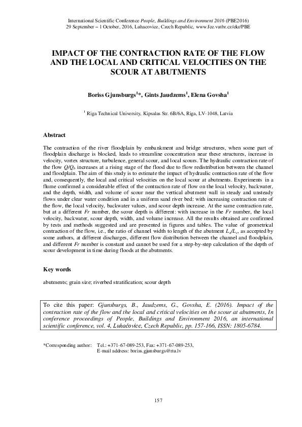 (PDF) Impact of the Contraction Rate of the Flow and the Local and ...