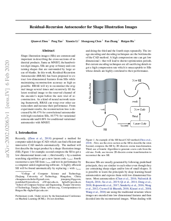 (PDF) Residual-Recursion Autoencoder for Shape Illustration Images