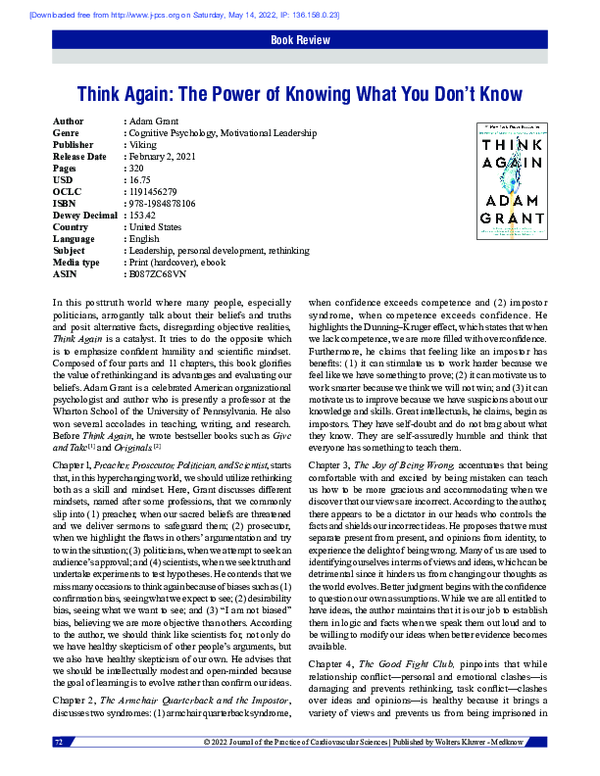(PDF) Think Again