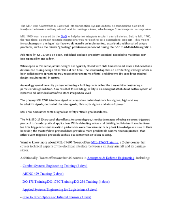 (DOC) MIL 1760 Training: Learn How This Important Standard Is Used Today