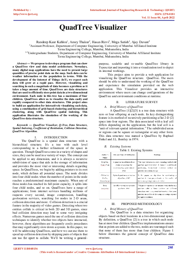 (PDF) QuadTree Visualizer