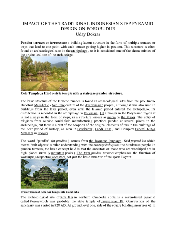 (DOC) IMPACT OF THE TRADITIONAL INDONESIAN STEP PYRAMID DESIGN ON BOROBUDUR