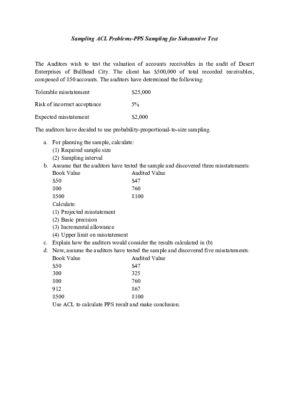(DOC) Problem PPS Sampling
