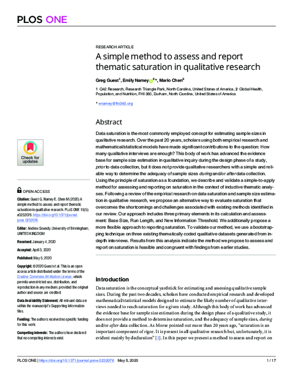PDF A Simple Method To Assess And Report Thematic Saturation In pdf-a-simple-method-to-assess-and-report-thematic-saturation-in