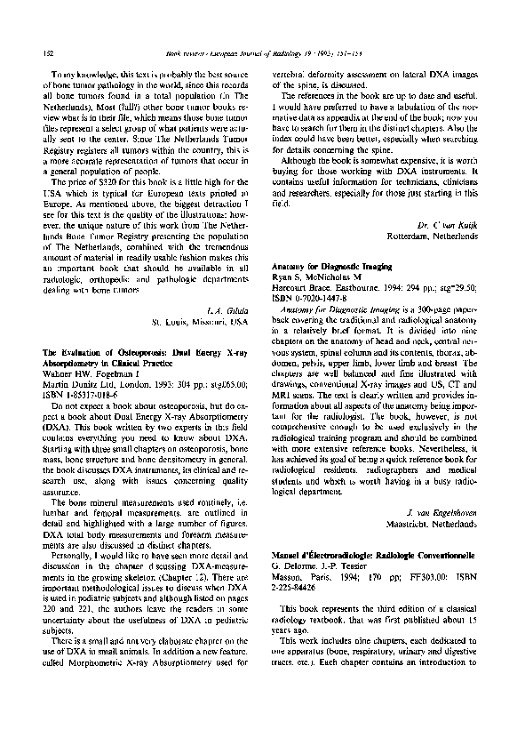 (PDF) Anatomy for diagnostic imaging