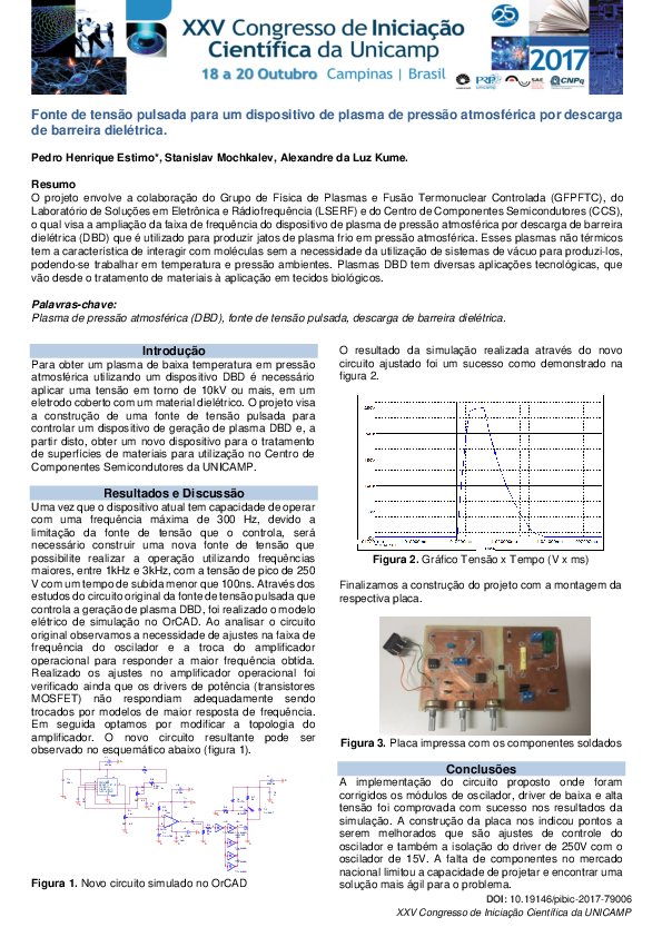 (PDF) Fonte de tensão pulsada para um dispositivo de plasma de pressão atmosférica por descarga ...