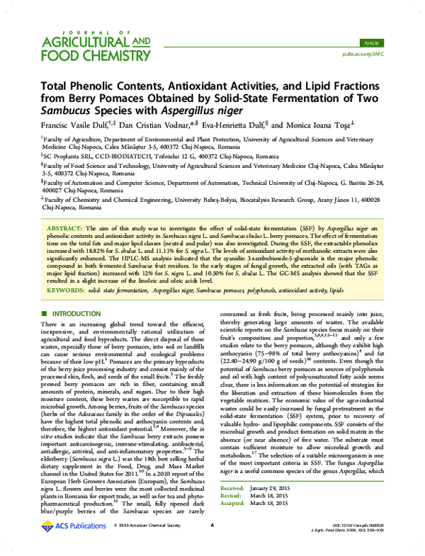 (PDF) Total Phenolic Contents, Antioxidant Activities, and Lipid Fractions from Berry Pomaces ...