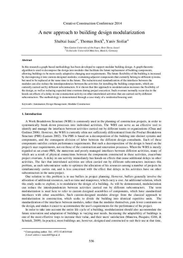 (PDF) A New Approach to Building Design Modularization