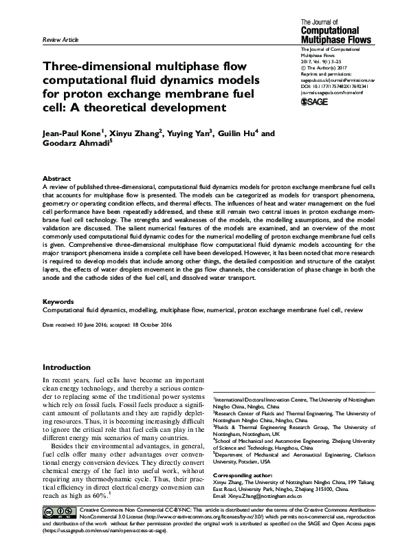 Pdf Three Dimensional Multiphase Flow Computational Fluid Dynamics