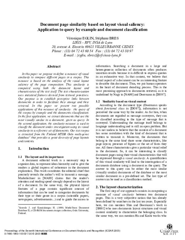Pdf Unsupervised Classification Of Structurally Similar Document Images Jayant Kumar